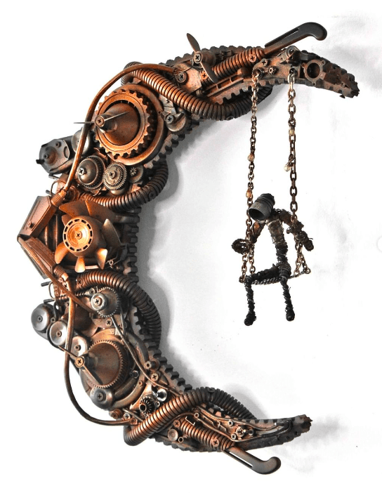 Surreal Art Figures Made From Scrap Metal -Vortex Recup'Art