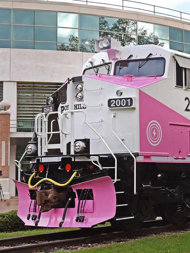 Pink Power on Tracks: Wabtec & Roy Hill's Electric Locomotive Charges ...