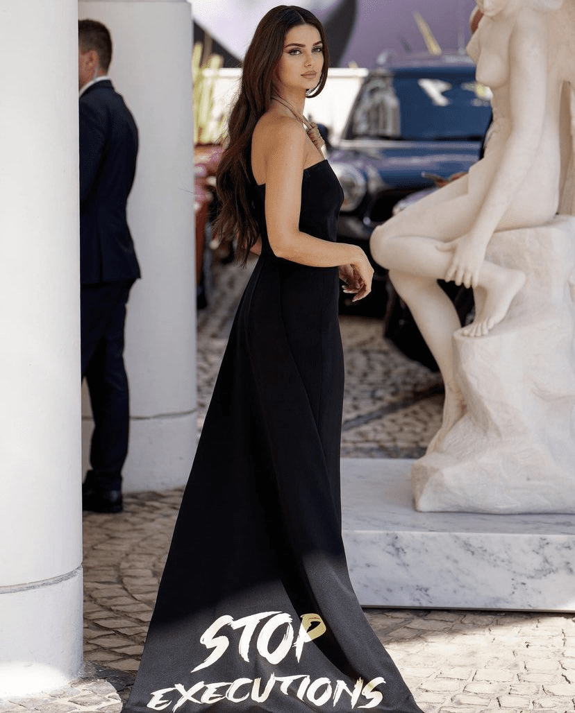 Iranian Model's Cannes Outfit Shines Light on Iran's Execution Crisis ...