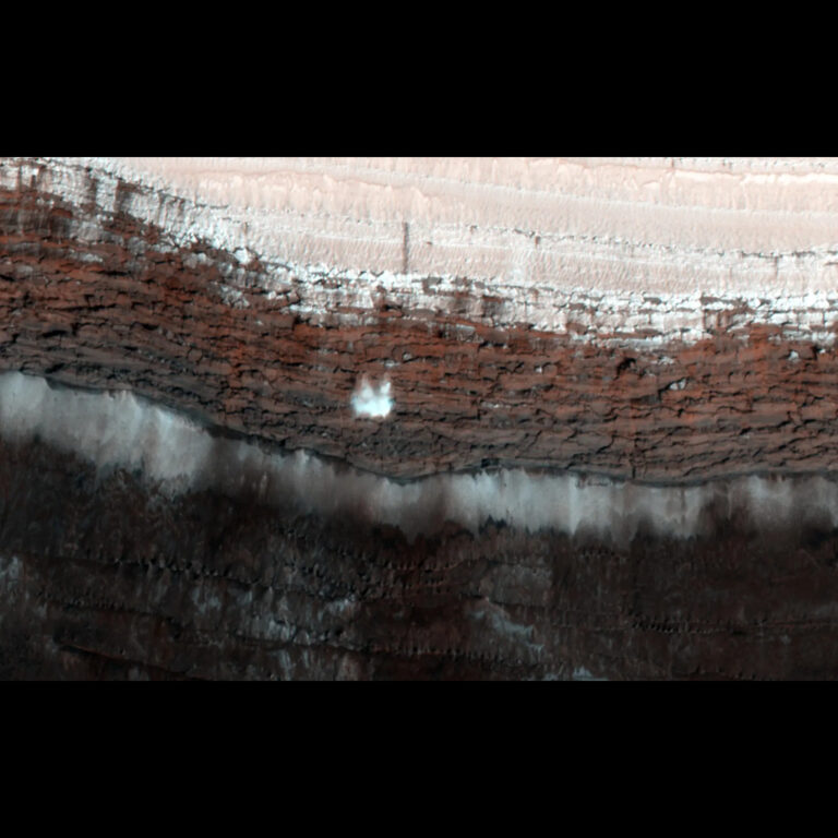 Mars' South Pole: 8-Meter CO₂ Ice, -193°F Patterns, Geysers, 66-Foot ...