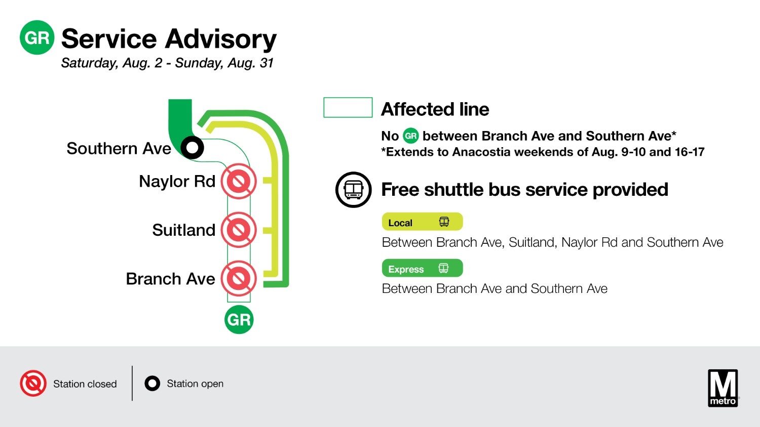 Metro Blue And Green Line Closures Will Disrupt Thousands As 5 Stations Shut For Summer ...